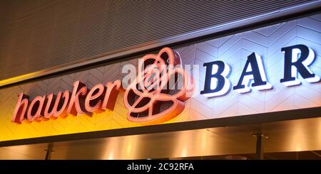 Hawker Bar in the airside terminal of Luton Airport. The venue is ...