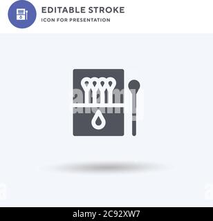 Matches icon vector, filled flat sign, solid pictogram isolated on ...