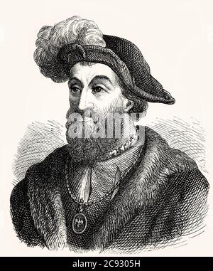 Portrait of Francis I, King of France, Franz I, König von Frankreich ...