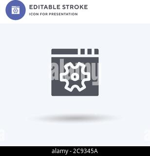 Optimization icon vector, filled flat sign, solid pictogram isolated on ...