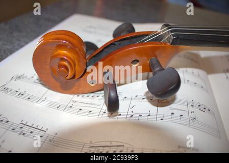The art of violin, the prince of musical instruments Stock Photo - Alamy