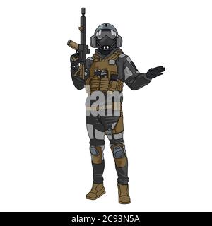 Special forces soldier vector image Stock Vector Image & Art - Alamy