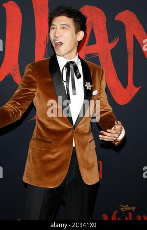 LOS ANGELES - MAR 9: Jimmy Wong at the "Mulan" Premiere at the Dolby ...