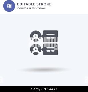 Comments icon vector, filled flat sign, solid pictogram isolated on ...