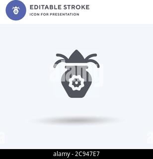 kalash vector icon isolated on transparent background, kalash logo ...