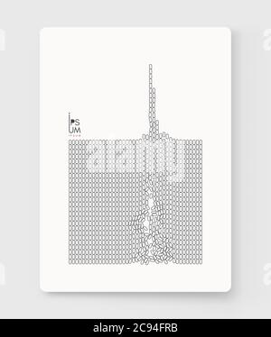 Big data graph visualization. Motion vector illustration. Coding ...