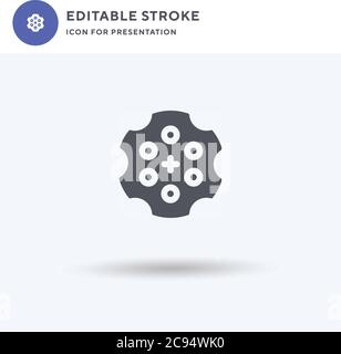 Revolver - russian roulette game - risk concept – stock illustration ...