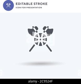 Army knife solid icon. Military knife vector illustration isolated on ...