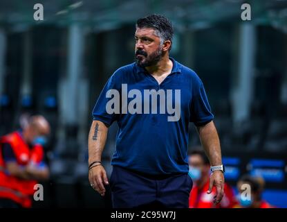 Head Coach of SSC Napoli Gennaro Gattuso during the Serie A match ...