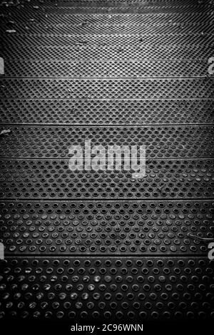 Metallic background with round shapes, non-slip metal detail Stock ...