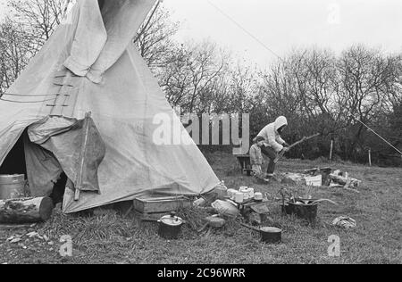 Tipi Valley Carmarthenshire Wales 1993 Stock Photo - Alamy