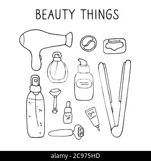 Beauty things. Products, cosmetics, tools, devices for beauty. Skin ...