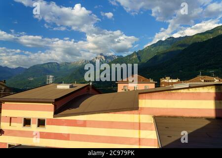 Breno, Brescia, Lombardy, Italy: historic town in the Oglio valley ...