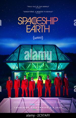 SPACESHIP EARTH, US poster, Biosphere 2, Oracle, Arizona, 2020. © Neon ...