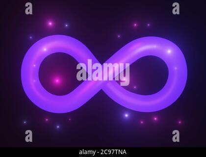 Cosmic Infinity sign or symbol, 3d render Stock Photo - Alamy