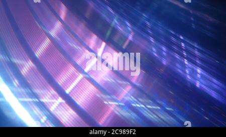 Illustration of rhythm light trajectory and virtual space structure ...