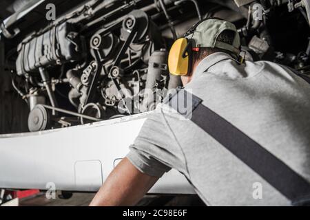 engine compartment of a coach Stock Photo - Alamy