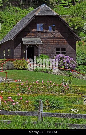 German colonial museum in Frutillar, Chile Stock Photo - Alamy