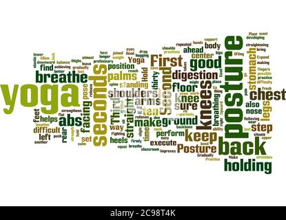 Posture concept word cloud background Stock Photo - Alamy