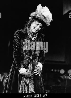 Diana Rigg (Eliza Doolittle) in PYGMALION by George Bernard Shaw at the Albery Theatre, London ...