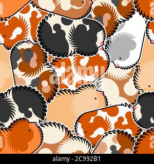 Cavy pattern seamless. guinea pig background. Baby fabric texture Stock ...