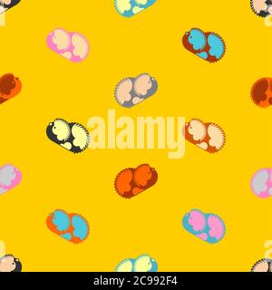 Cavy pattern seamless. guinea pig background. Baby fabric texture Stock ...