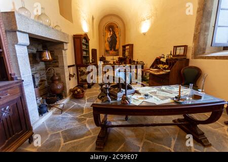 Botica, Old Pharmacy, Monastery of San Xulián de Samos, Samos, Galicia ...