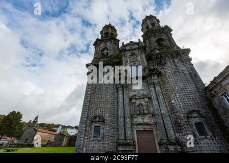 Facade of Sobrado Abbey, Sobrado, Galicia, Spain Stock Photo - Alamy