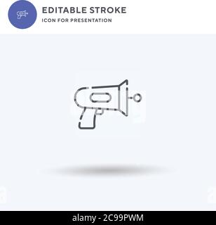 Jazz music outline and filled outline icon isolated on white background ...