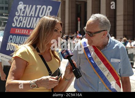 New York Senator Chuck Schumer in the streets of New York City Stock ...