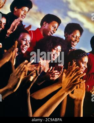 A gospel singer clapping Stock Photo - Alamy