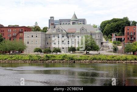 The Olde Federal Building, landmark edifice, waterfront view across the ...
