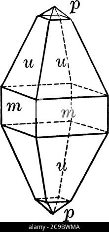 A Zircon, vintage line drawing or engraving illustration Stock Vector ...