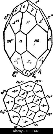 A Zircon, vintage line drawing or engraving illustration Stock Vector ...
