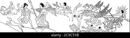Eos, (Greek), Roman Aurora, and sister of Helios, in Greco-Roman ...