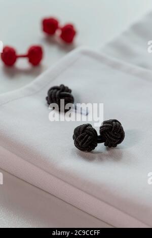 Elastic Knotted Cufflinks Stock Photo - Alamy