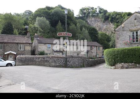 ROADS IN THE VILLAGE OF CASTLETON IN THE PEAK DISTRICT,HOPE VALLEY ...