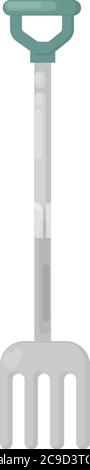 Garden fork, illustration, vector on a white background Stock Vector ...