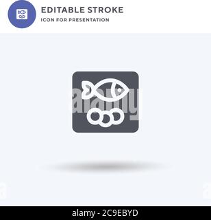 Sashimi icon vector, filled flat sign, solid pictogram isolated on ...