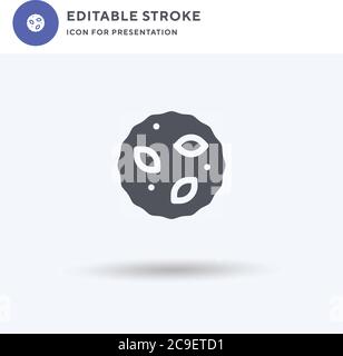Quiche icon vector, filled flat sign, solid pictogram isolated on white ...