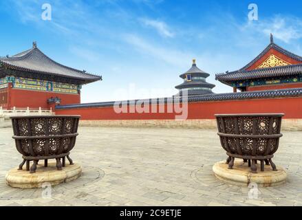 Historical building in Tiantan Park, Beijing, China Stock Photo - Alamy