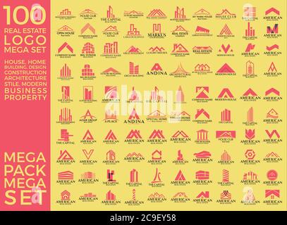 Mega Set and Big Group, Real Estate, Building and Construction Logo ...