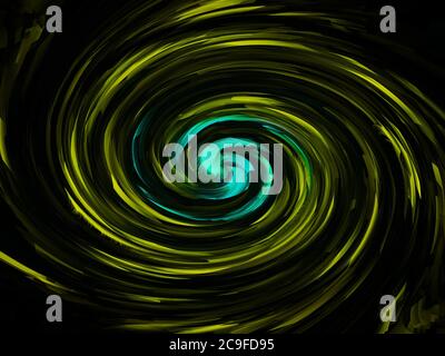 Rounding frame blue and green art texture raster image digital creation ...
