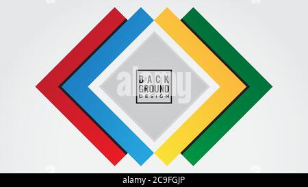 Gray to red paper layers. 3D abstract gradient papercut. Colorful ...