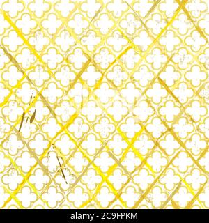Quatrefoil seamless vector pattern background. Scribbled hand-drawn ...
