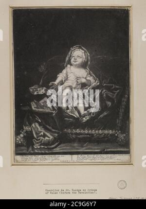 Jacobite broadside Portrait of James as a baby Stock Photo - Alamy