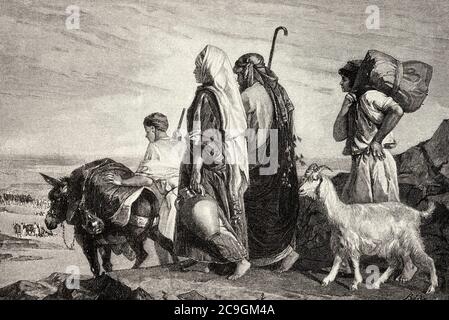 Naomi pilgrim to the land of Moab, Holy Bible, Sacred-biblical history ...