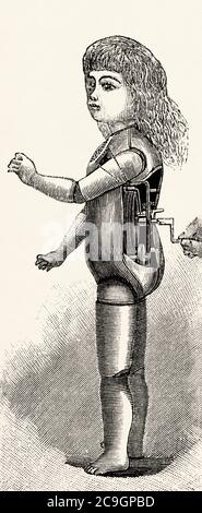 Edison Phonographic Doll, with build in Phonograph, 1890. Old XIX ...