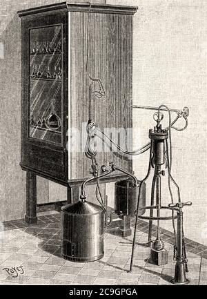 The Pasteur Institute. Microbiology laboratory study and cultivation of ...