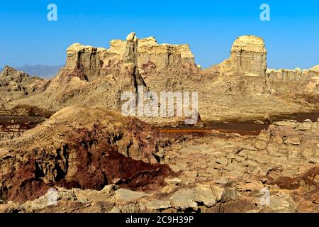 Mountains of potassium and magnesium salts in the Salt Gorge of the ...